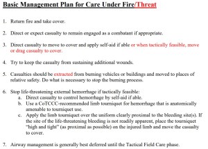 TCCC Guidelines 2019 (Review) – Combat Medicine 101